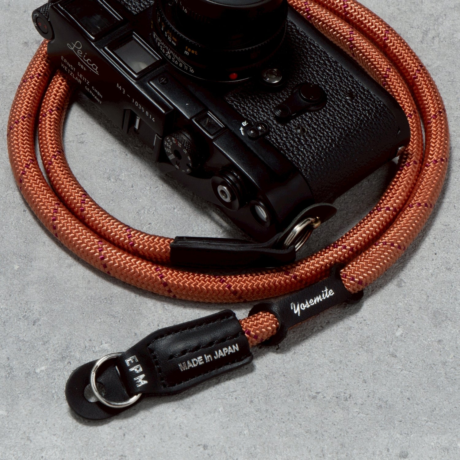 YOSEMITE CAMERA STRAP SUNSET CHERRYヨセミテ カメラストラップ / サンセットチェリー